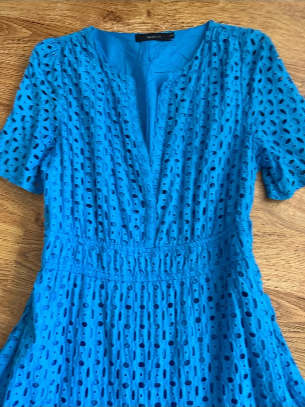 Zesica | Dresses | Zesica Blue Eyelet Dress M | Poshmark